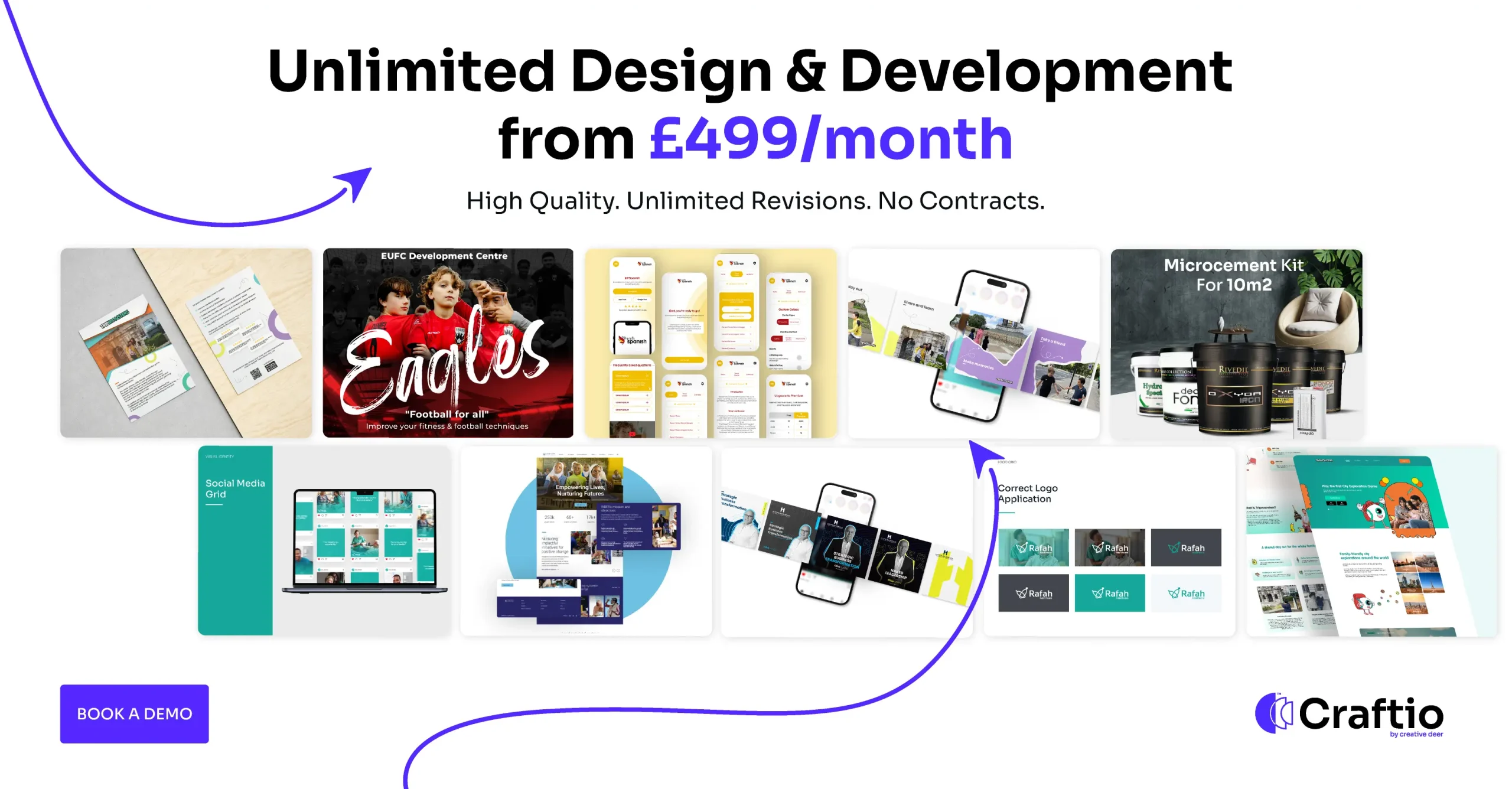 Craftio | Unlimited Design & Web Development Services | £499/mo